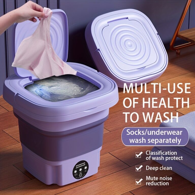 8l Portable Folding Washing Machine Compact Travel Laundry Solution ...