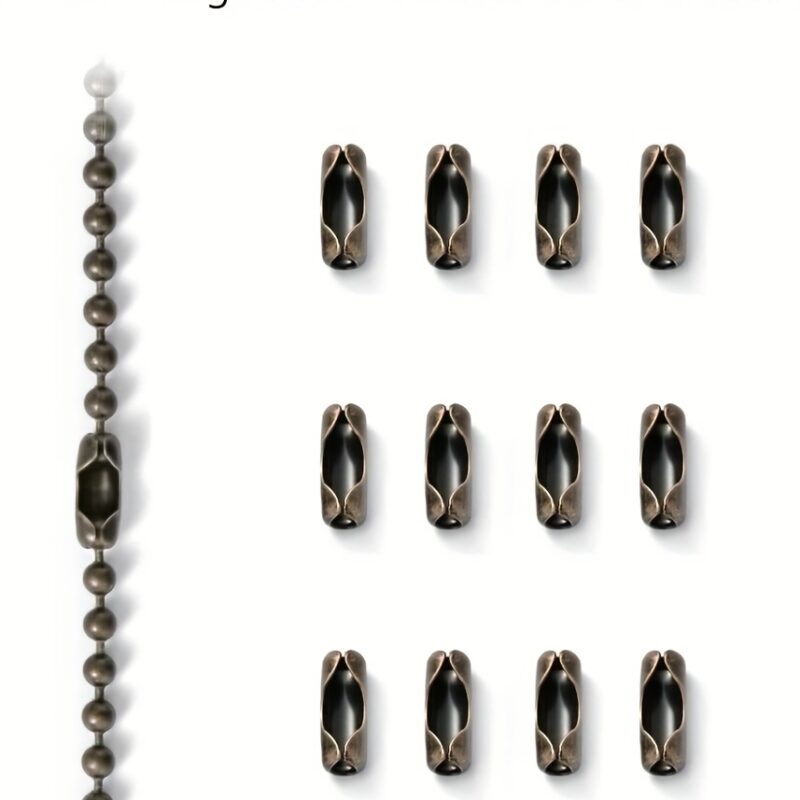 Rustproof Copper Beaded Ceiling Fan Pull Chain Set Shiny Silverbronze ...