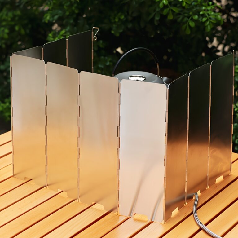 Compact Foldable Aluminium Bbq Windshield Portable Camping Picnic Wind ...