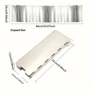 Compact Foldable Aluminium Bbq Windshield Portable Camping Picnic Wind ...