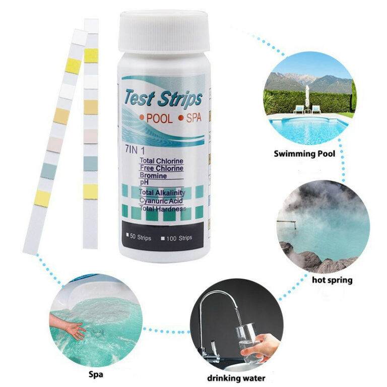 50100pcs Spa Pool Test Strips Accurate Water Chemical Testing - Free ...