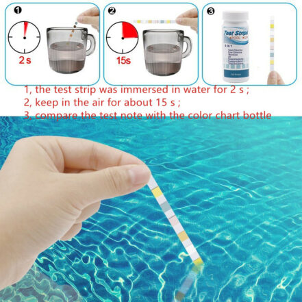 50100pcs Spa Pool Test Strips Accurate Water Chemical Testing - Free ...