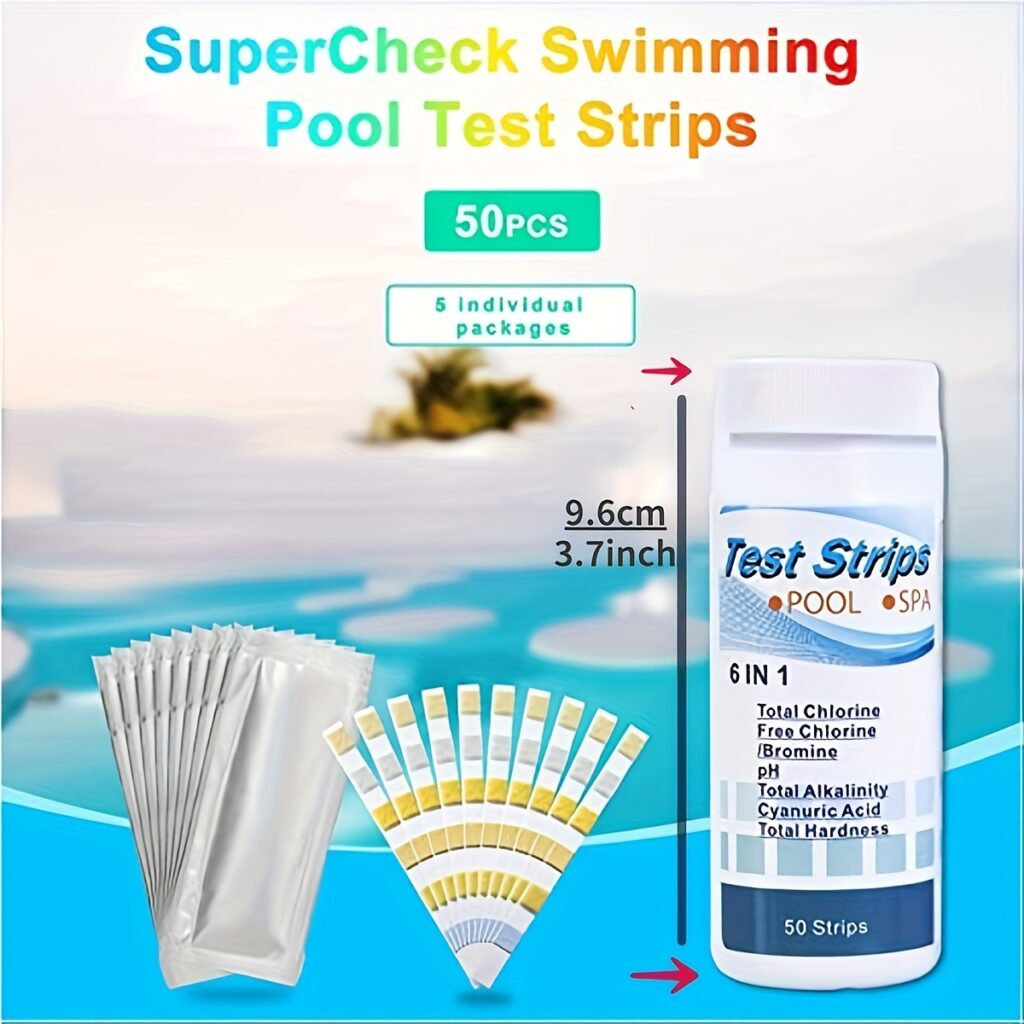 50count Pool Spa Test Strips Chlorine Ph Alkalinity Hardness - Free ...