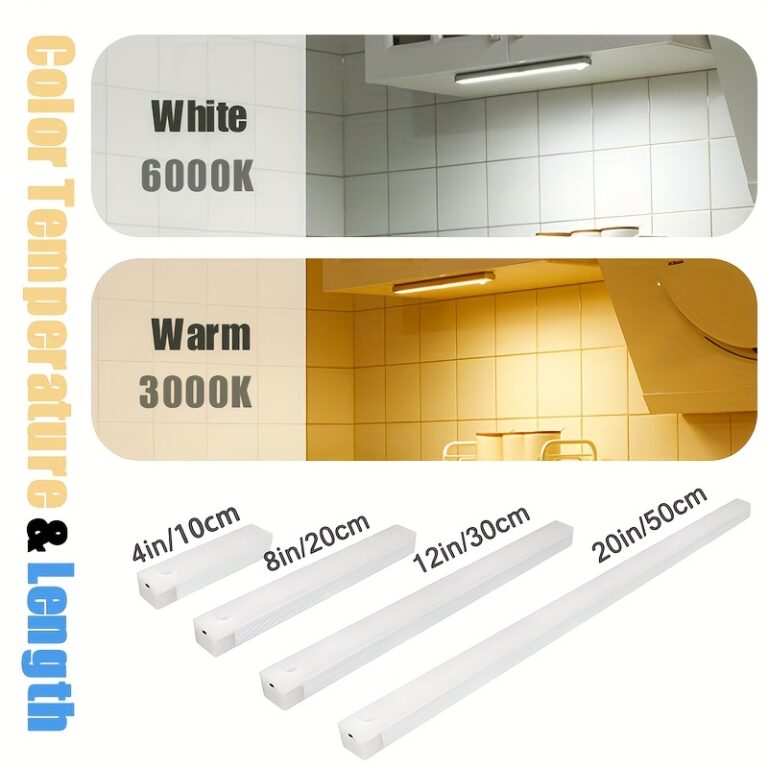 Rechargeable Led Motion Sensor Light Bar Wireless Usb Autoon ...