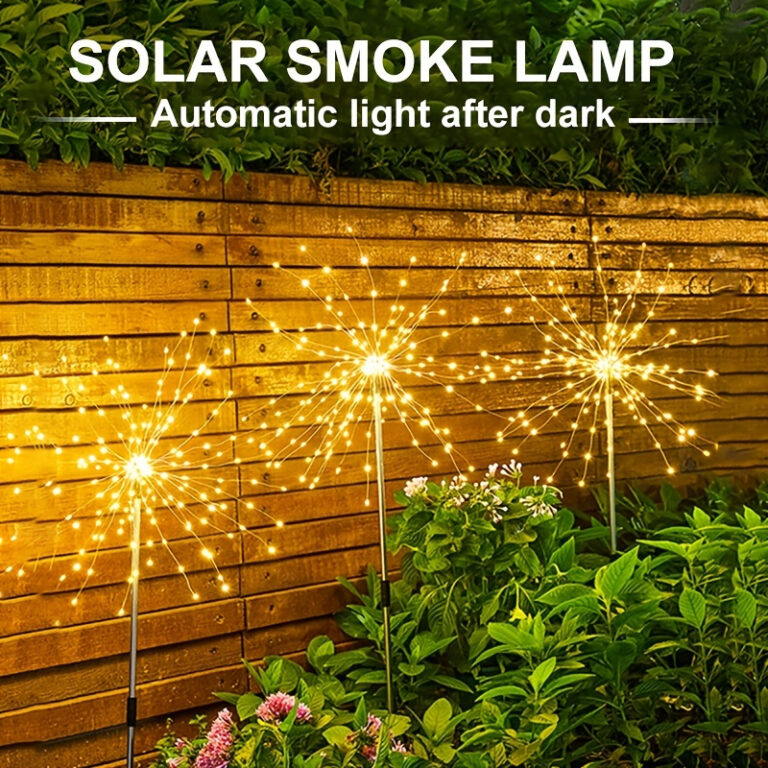 Solar Firework Starburst Fairy Lights Outdoor Garden Pathway Decoration ...