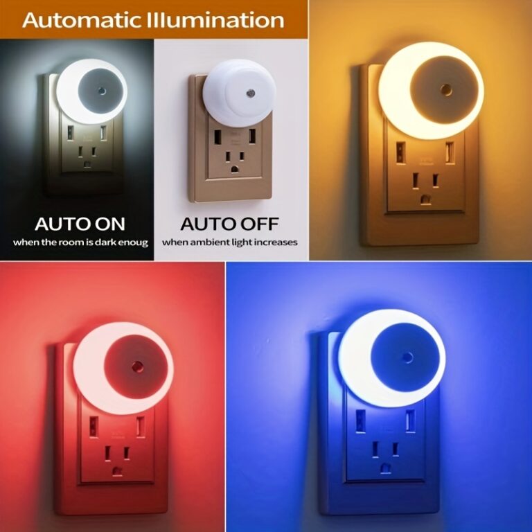Autosensing Led Night Light Four Colors Touch Control Energy Efficient ...