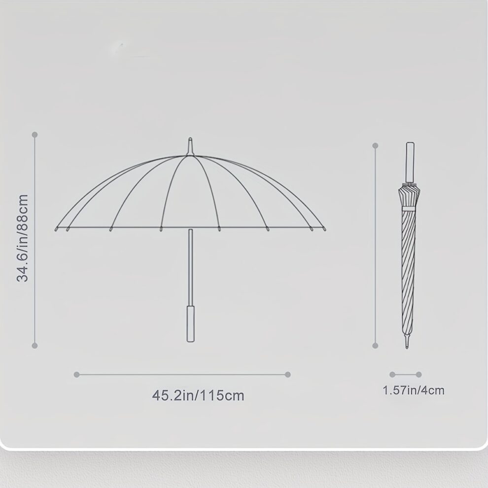 Windproof 24bone Double Canopy Umbrella Extra Large Ergonomic Ultimate ...